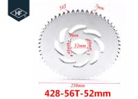 China 37T / 41T / 46T / 56T Motorcycle Chains And Sprockets 420 428 520 high speed for sale