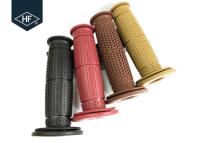 China Rubber 22mm Handgrips Motorcycle Replacement Parts Red Color For Chooper Bike for sale