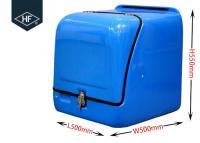 China Waterproof Insulated Motorcycle Delivery Box , 113L White Motorbike Pizza Delivery Box for sale