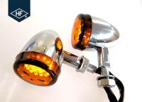China Chrome 20 LED Aftermarket Motorcycle Lights For Harley / Honda / Yamaha for sale