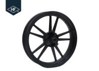 China 14 Inch Motorcycle Wheel Parts Black Front Rear Scooter Aluminum Alloy Parts for sale