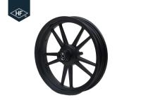 China 14 Inch Motorcycle Wheel Parts Black Front Rear Scooter Aluminum Alloy Parts for sale