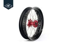 China 18 Inch CNC Aluminium Aftermarket Motorcycle Wheels ,  Black Motorcycle Rims With Hub for sale