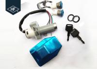 China Other Motorcycle Parts 4 wire Silver Aluminum WY125 Motorcycle tank cover Key Switch Lock set kits for sale