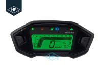 China Digital LCD Other Motorcycle Parts Backlight 13000RPM Speedometer With Speed Sensor for sale
