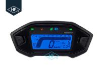 China Digital LCD Other Motorcycle Parts Backlight 13000RPM Speedometer With Speed Sensor for sale