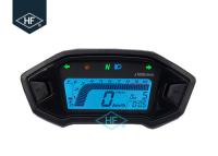 China Digital LCD Other Motorcycle Parts Backlight 13000RPM Speedometer With Speed Sensor for sale