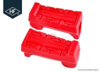 China YBR125 JYM125 Motorcycle Front Footrest , Rubber Front Footrest Motorcycle Body Parts for sale