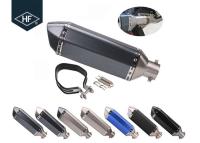 China 38 - 51mm Universal Motorcycle Muffler , Kawasaki Aftermarket Motorcycle Mufflers for sale