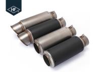 China Motocross universal motorcycle muffler 51 - 61mm Carbon Fiber Exhaust Pipes for sale