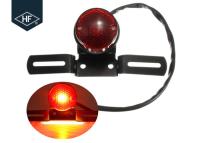 China Round Black Amber Metal Aftermarket Motorcycle Lights For ATV Dirt Bike Cafe Racer for sale
