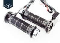China 12V Black Hot Heated Grips High Performance Motorcycle Parts 22mm Grips for sale