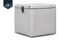 China 57L Volume Fiberglass Colorful Pizza Delivery Box For Scooter Uk Size 44 * 40 * 41cm for sale