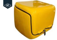 China Waterproof Motorbike Food Delivery Box 139L Volume Shock Resistance Yellow Color for sale