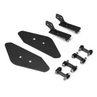 China Punched Free Single Layer Aluminum Alloy Car Tail Spoiler for sale