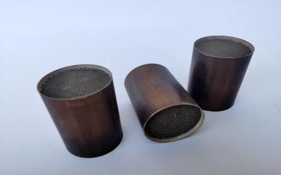 China Pt Pd Rh Catalytic Converter In Motorcycle  300 CPSI 400 CPSI for sale