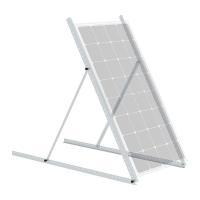 China Anodized Photovoltaic Bracket Silver Solar Panel Flat Roof Mounting Kit for sale