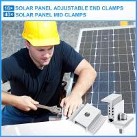 China Adjustable Solar Panel Mid Clamp Aluminum Solar Module Clamps ISO9001 for sale