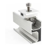 China Silver industry Frameless Solar Panel Clamps Solar Panel Fixing Clip for sale