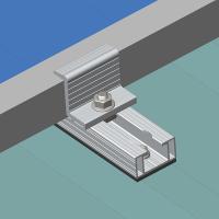 China photovoltaic Solar Module End Clamp fixture Roof Ground Installation for sale