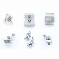 China Photovoltaic Solar Panel End Clamp Fixture Aluminum PV Mounting Clamps for sale