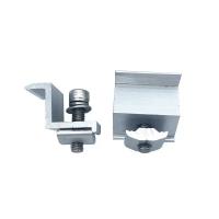 China Aluminum Solar Panel End Clamp Weatherproof Photovoltaic Support Fixture for sale