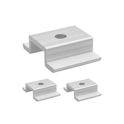 China Aluminum Solar Panel Mid Clamp Rust Resistant Solar Module Clamps Fasteners for sale