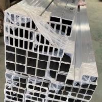 China Welded Aluminum Square Tube Profiles Extruded Aluminum Hollow Square Tubing for sale