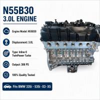 China BMW N55B30 3.0L Turbocharged Inline 6-Cylinder Bare Engine Long Block for BMW 135i, 335i, 435i, 535i, X3, X5 & X6 for sale