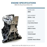 China Mitsubishi 4M40 2.8L Turbo Diesel Engine Assembly – SOHC 8V, 2835cc, Fits Pajero, L200, Delica L400, Colt, Canter for sale