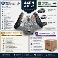 China Land Rover 448PN 4.4L V8 Petrol Bare Engine Long Block – Twin-Turbo Replacement Engine for sale