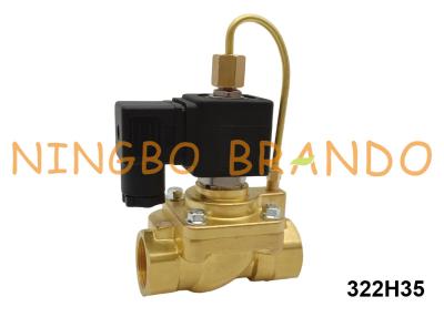 China 1/2'' 40 Bar 322H35 Parker Type Brass Solenoid Valve Normally Open 24V 110V 220V for sale