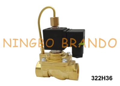 China 322H36 Parker Type Normally Open Brass Solenoid Valve 3/4'' 40 Bar 24VDC 220VAC for sale