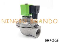 China DMF-Z-25 Right Angle Thread 1'' Diaphragm Valve AC220V DC24V for sale