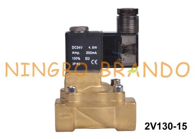 China 2V130-15 Airtac Type Brass Solenoid Valve 1/2'' 12VDC 24VDC 110VAC 220VAC for sale