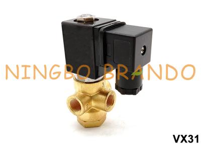 China 3/2 Way 1/8'' 1/4'' Brass Solenoid Valve Direct Acting 24V 220V VX31 for sale