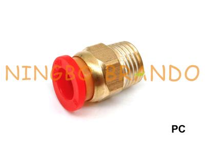 China PC Male Straight Push In Pneumatic Hose Fitting 1/8
