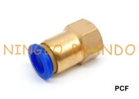 China 8mm 1/4'' Female Straight Pneumatic Hose Fitting Push In To Connect for sale