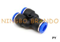 China PY Union Y Push In Plastic Pneumatic Hose Fitting 4mm 6mm 8mm 10mm 12mm for sale