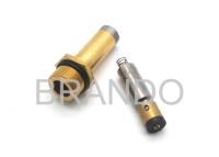 China 13mm Diameter Brass Tube Solenoid Stem For 12V DC / 24V DC CNG Cylinder Valve for sale