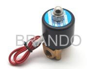 China 24 Volt DC Mini Magnetic Solenoid Water Valve Stainless Steel / Brass Material 2W025-08 for sale