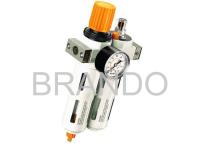 China OU Series Adjustable Regulator Filter Lubricator With Aluminium Alloy Protective Hood for sale