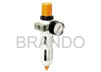 China 5μm Filtering Grade Frl Filter Regulator Lubricator For Compressed Air Pneumatic for sale