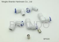 China Plastic Housing Elbow Check Valve Adapter for Controling Flow / RO Fittings Parts for sale