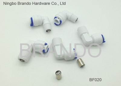 China Plastic Housing Elbow Check Valve Adapter for Controling Flow / RO Fittings Parts for sale