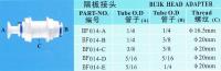 China Water Filter Type Bulkhead Adapter Reverse Osmosis Parts FDA Food Grade White POM Plastic for sale