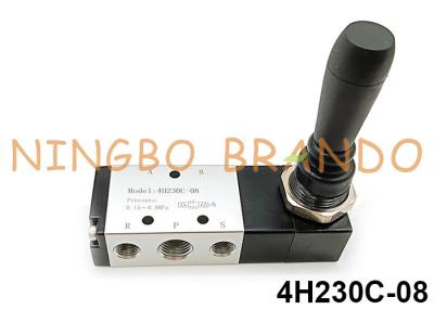 China 4H230C-08 Airtac Type Hand Lever Valve Manual Pneumatic Air Control 5/3 Way for sale