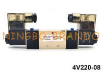 China 4V220-08 Airtac Type Pneumatic Solenoid Valve 5/2 Way DC24V AC220V for sale