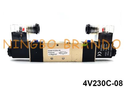 China 4V230C-08 Airtac Type Pneumatic Solenoid Valve 5/3 Way 24VDC 220VAC for sale