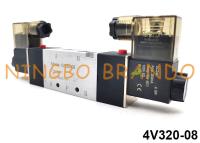 China 4V320-08 Airtac Type Pneumatic Solenoid Valve 5/2 Way 24VDC 220VAC for sale